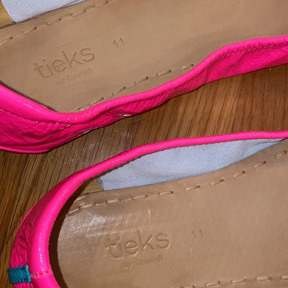 Tieks | Shoes | Tieks Neon Pink Pop Pink Ballet Flat | Poshmark